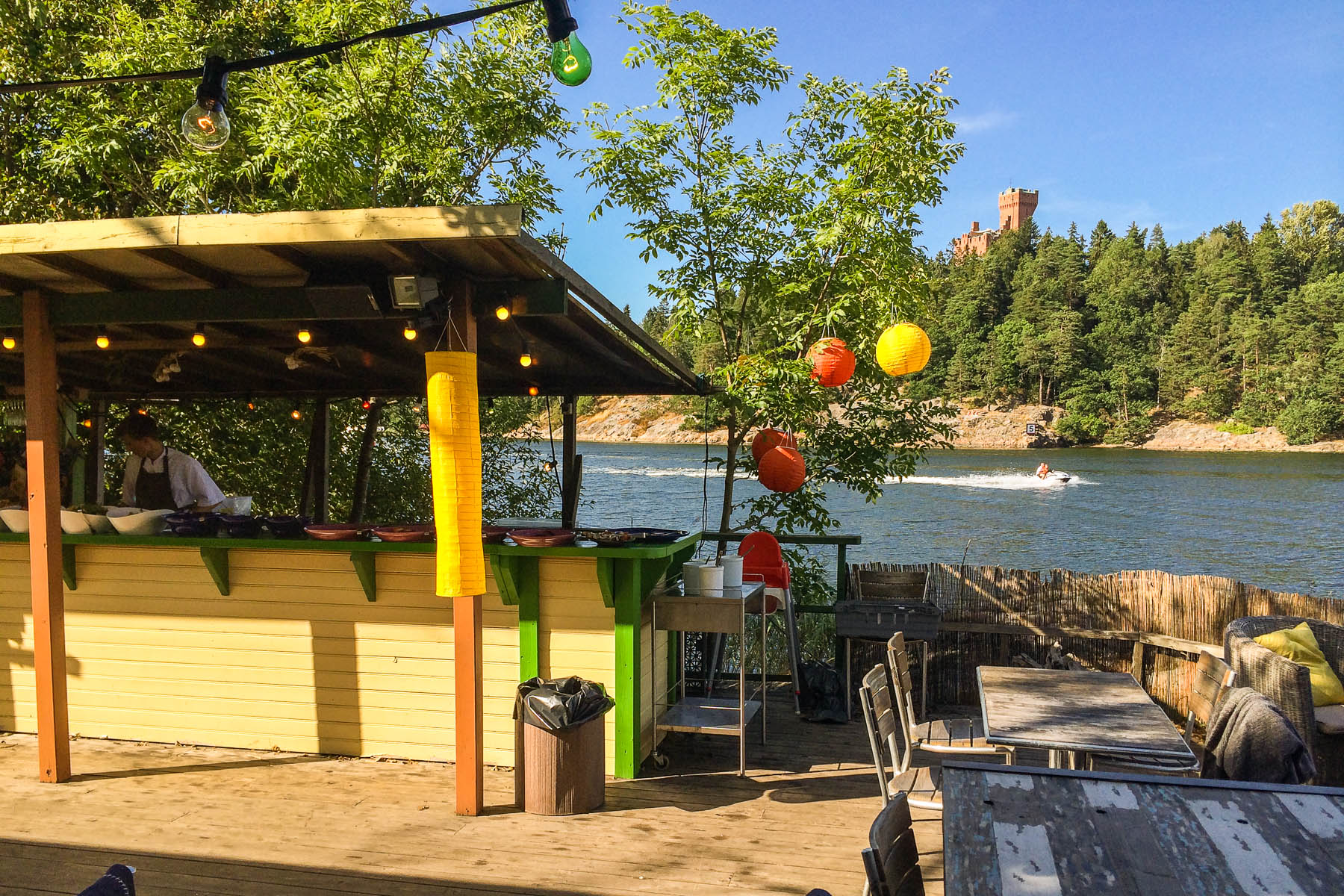 Bockholmen hav och restaurang. | Trippa