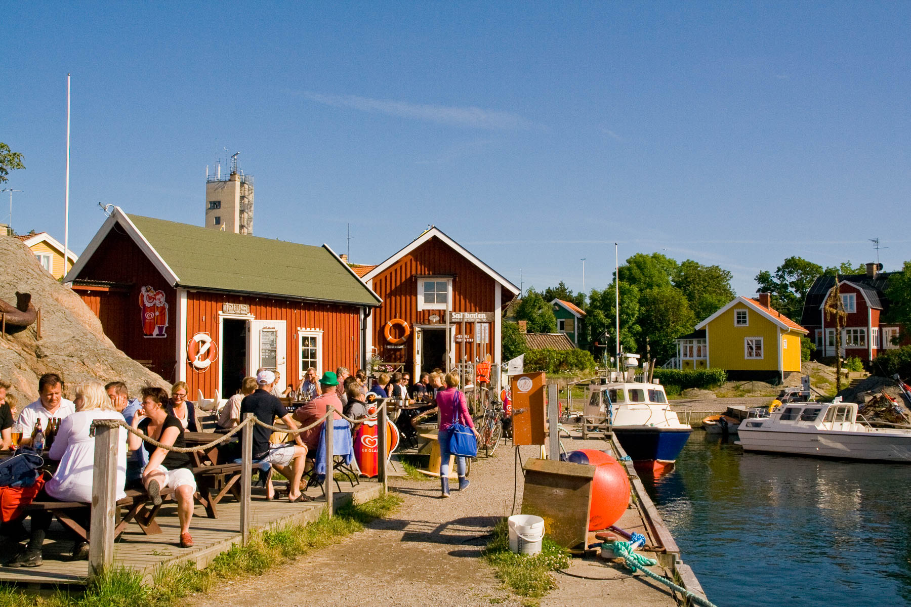 Landsort längs hela ön. | Trippa